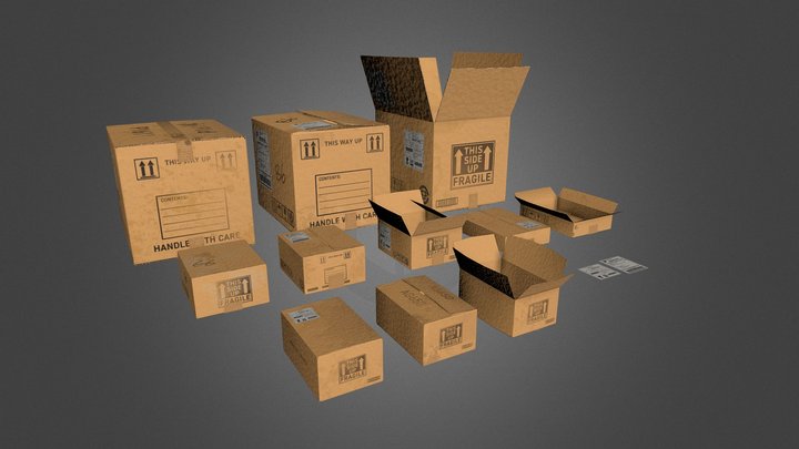 Cardboard 3D models - Sketchfab