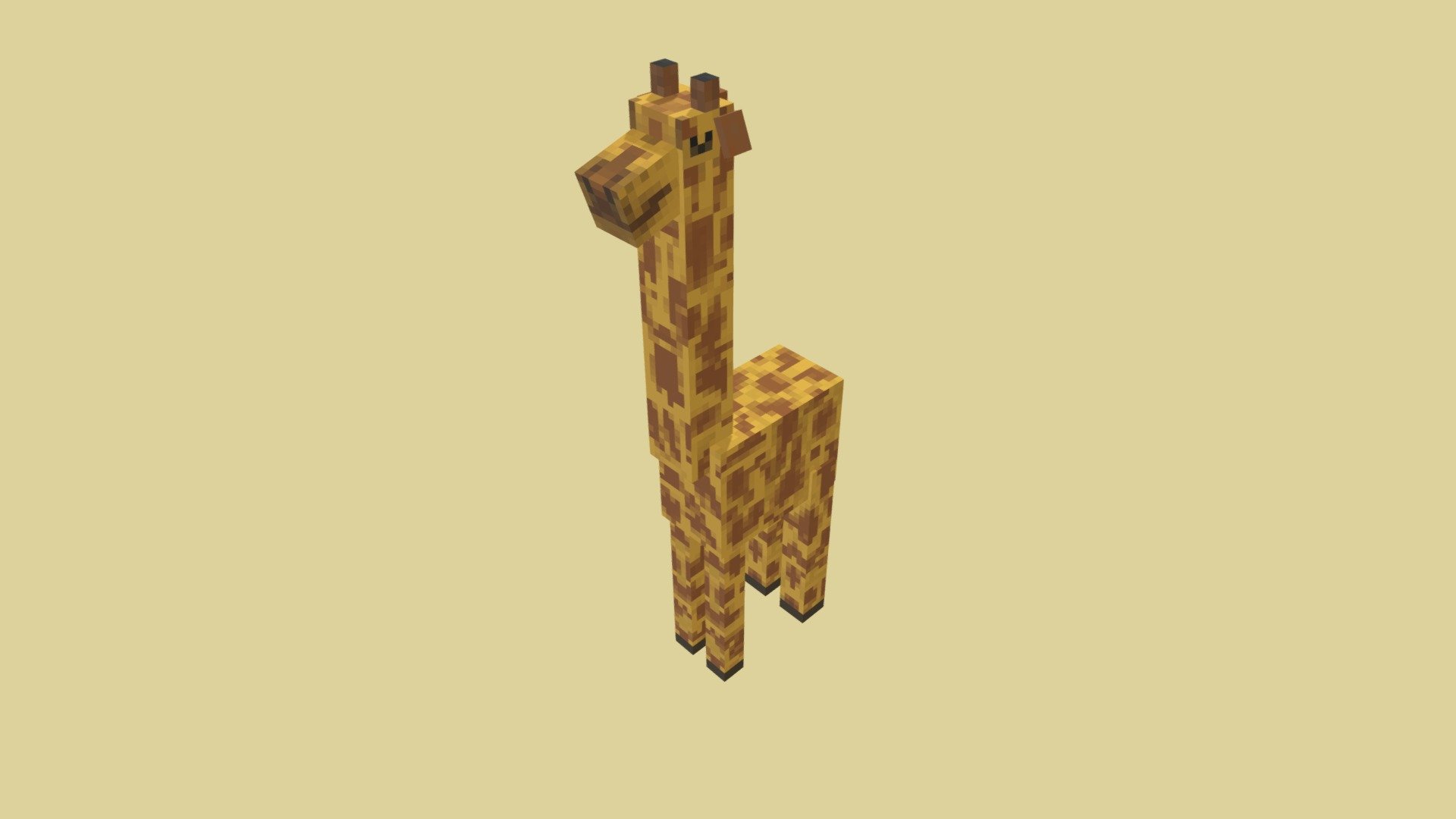 Minecraft Giraffe - 3D model by APlant [1c56708] - Sketchfab
