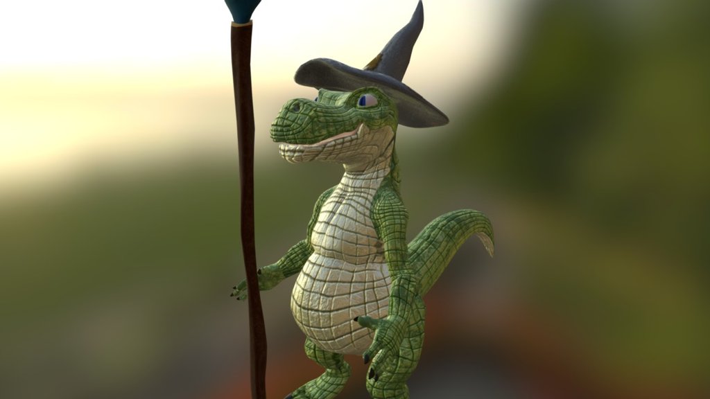 Lizard Wizard Texture Export - Download Free 3D model by dbayne ...