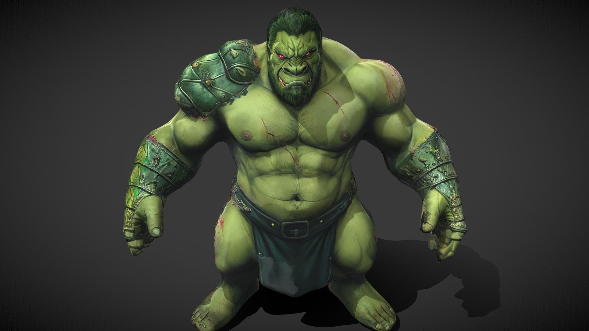 Orc Boss - Armoured - Buy Royalty Free 3D model by The Scan Man ...
