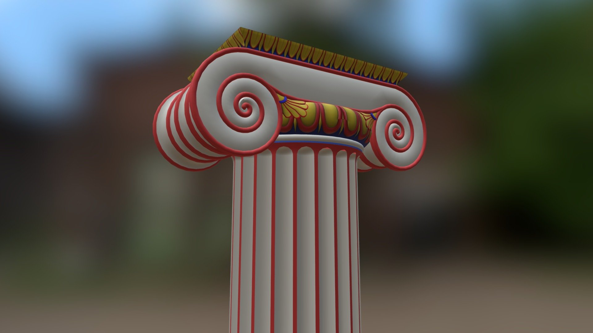 Ionic column - Buy Royalty Free 3D model by lebegopont [1c5a11e] - Sketchfab Store