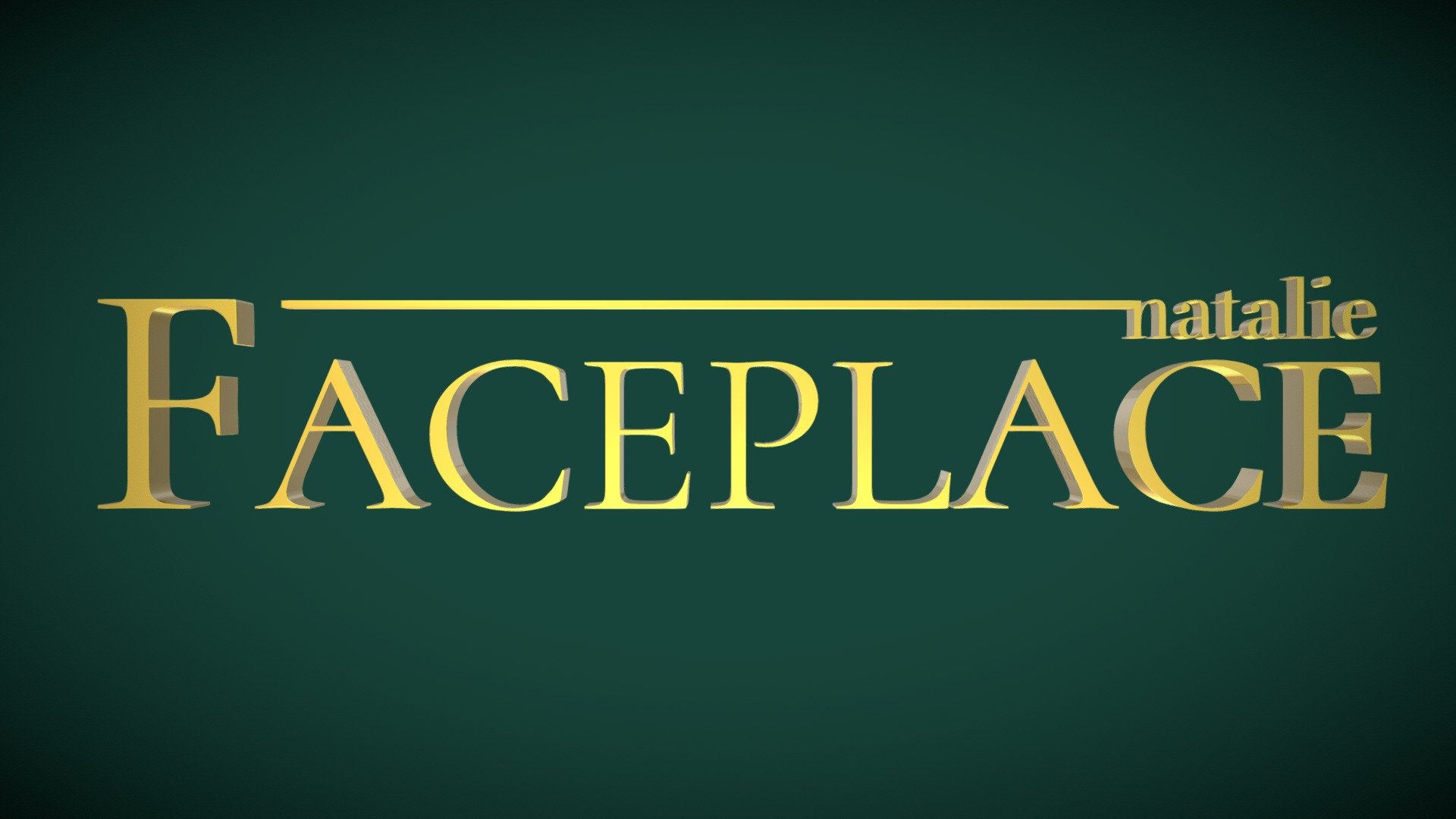 Faceplace Logo - 3D model by karolina.kociolek.01 [1c5aa46] - Sketchfab