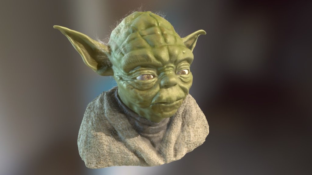 YODA - Bust - 3D model by Twonightscinema [1c5bf51] - Sketchfab