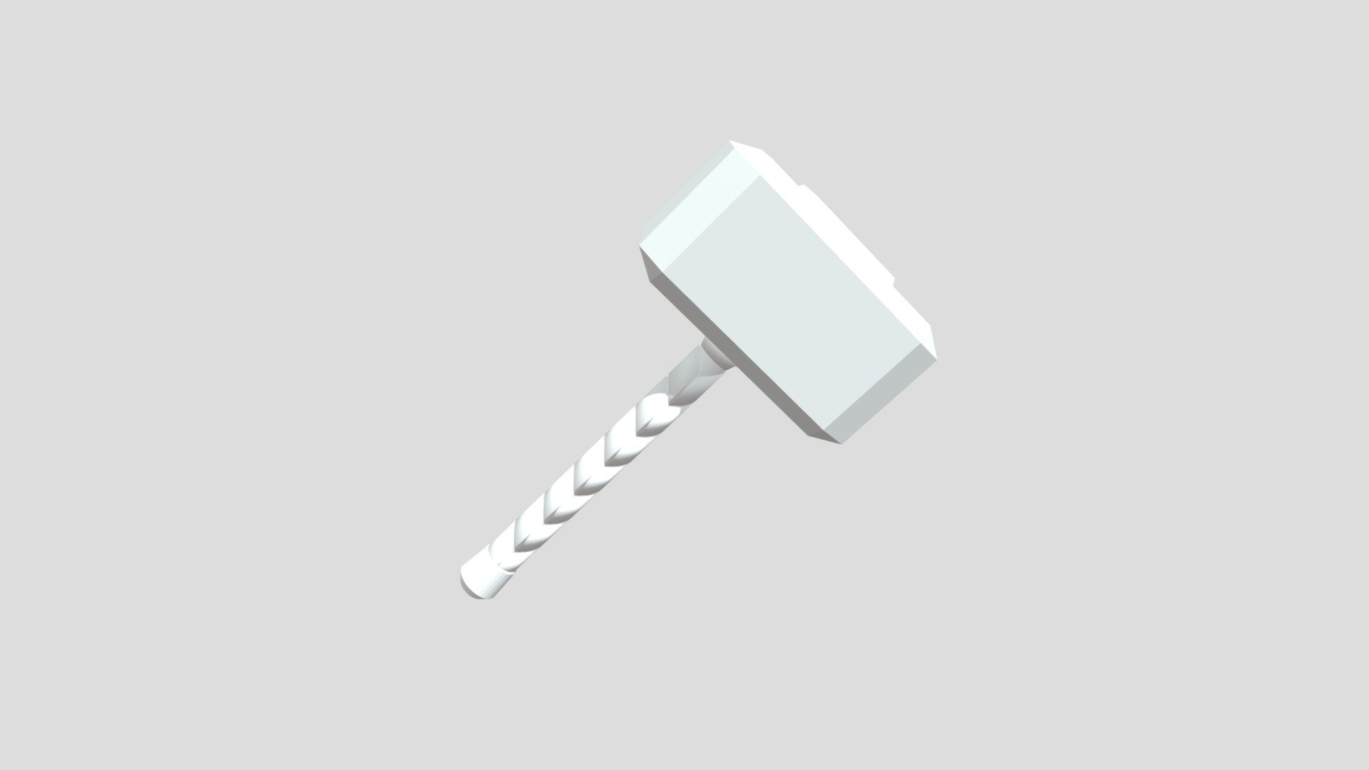 Assign1 - Mjolnir (Hard Surface Modeling) - 3D model by matth10s ...
