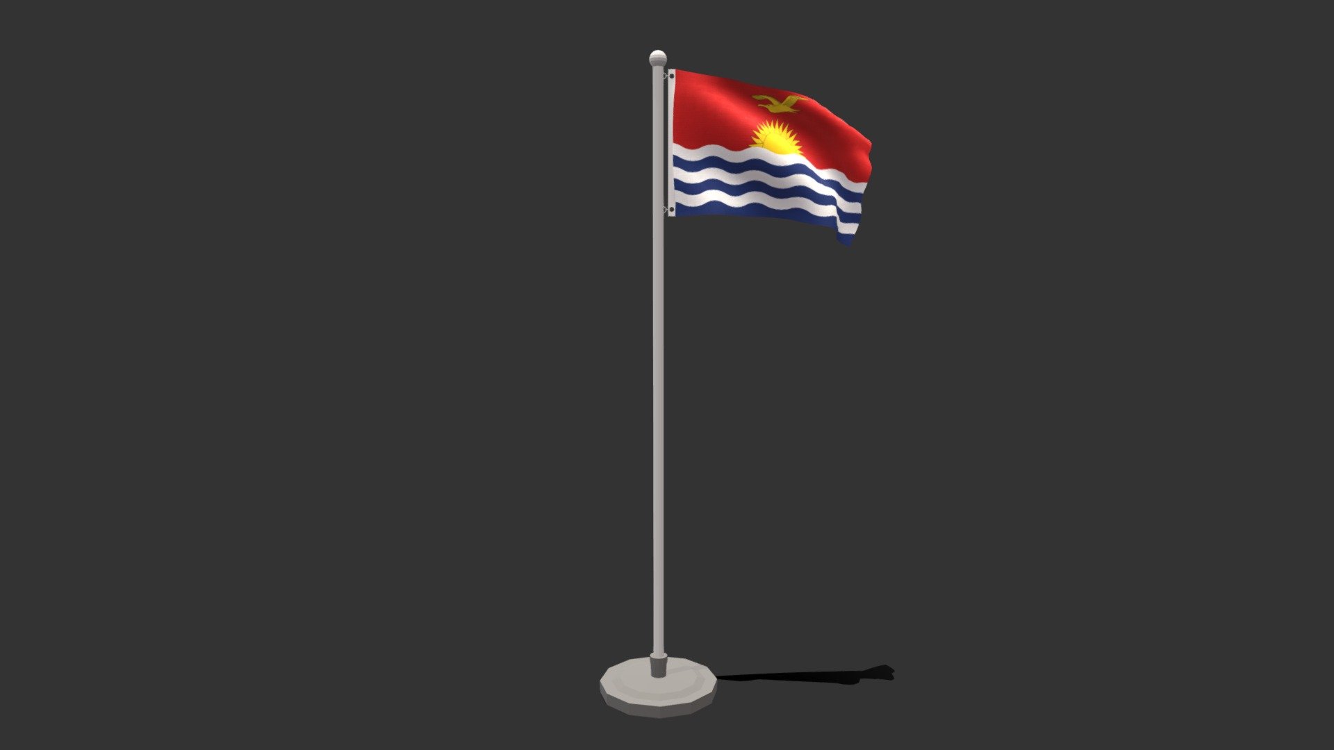 Low Poly Seamless Animated Kiribati Flag - Buy Royalty Free 3D model by ...