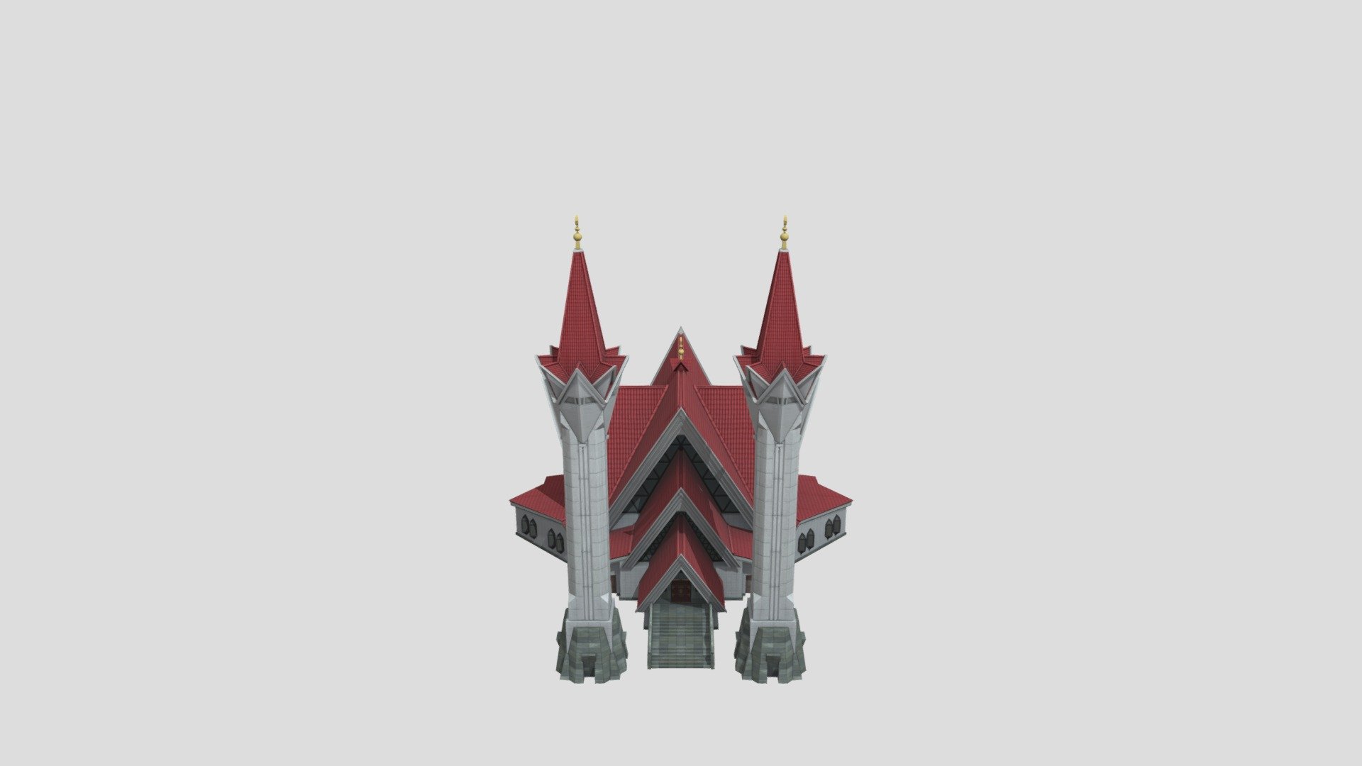 Ufa tulip - mosque in gothic style - 3D model by arpoint [1c619e9 ...