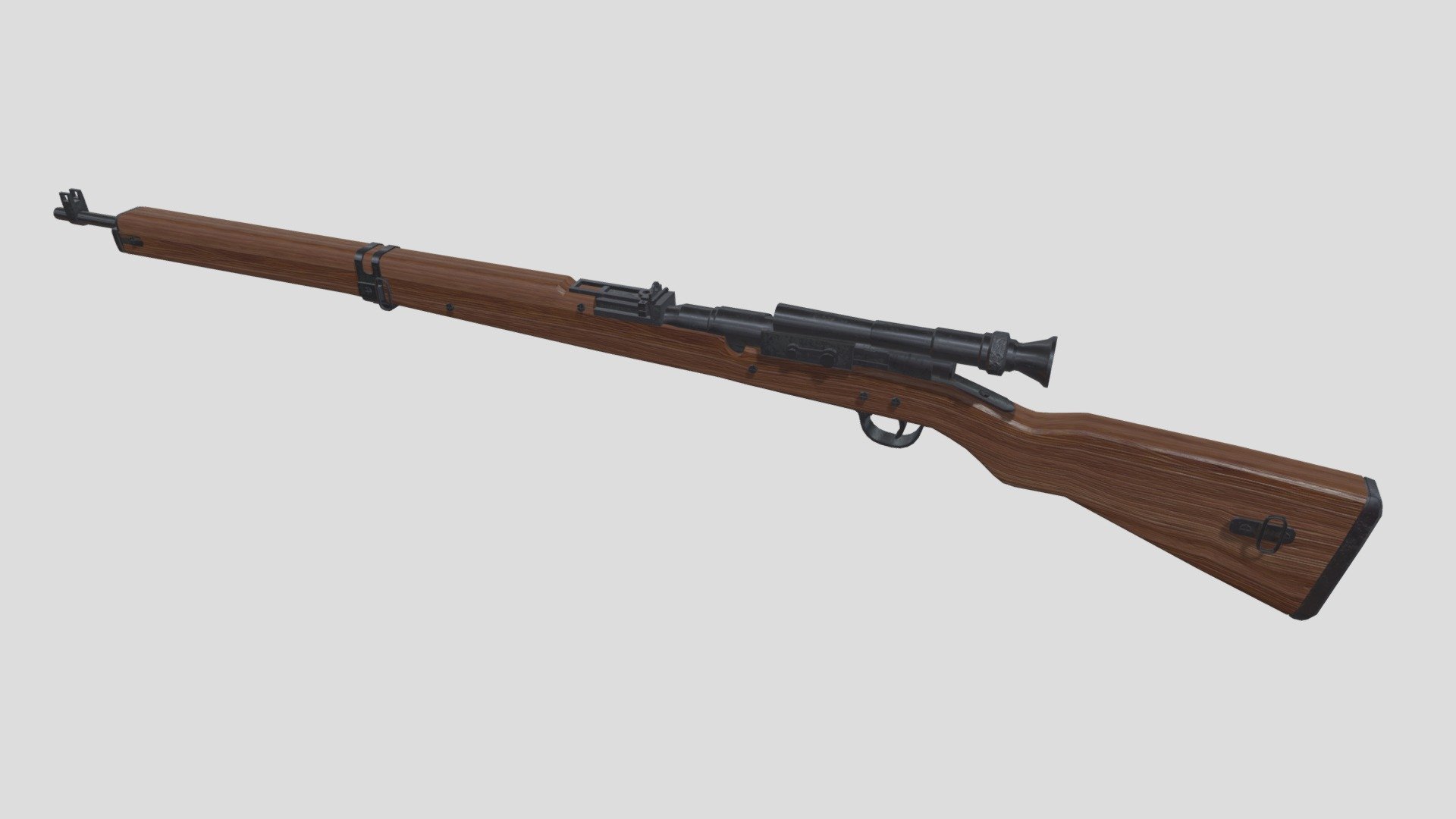 Type 97 Sniper Rifle - Buy Royalty Free 3D model by 3dlowpoly [1c62491 ...