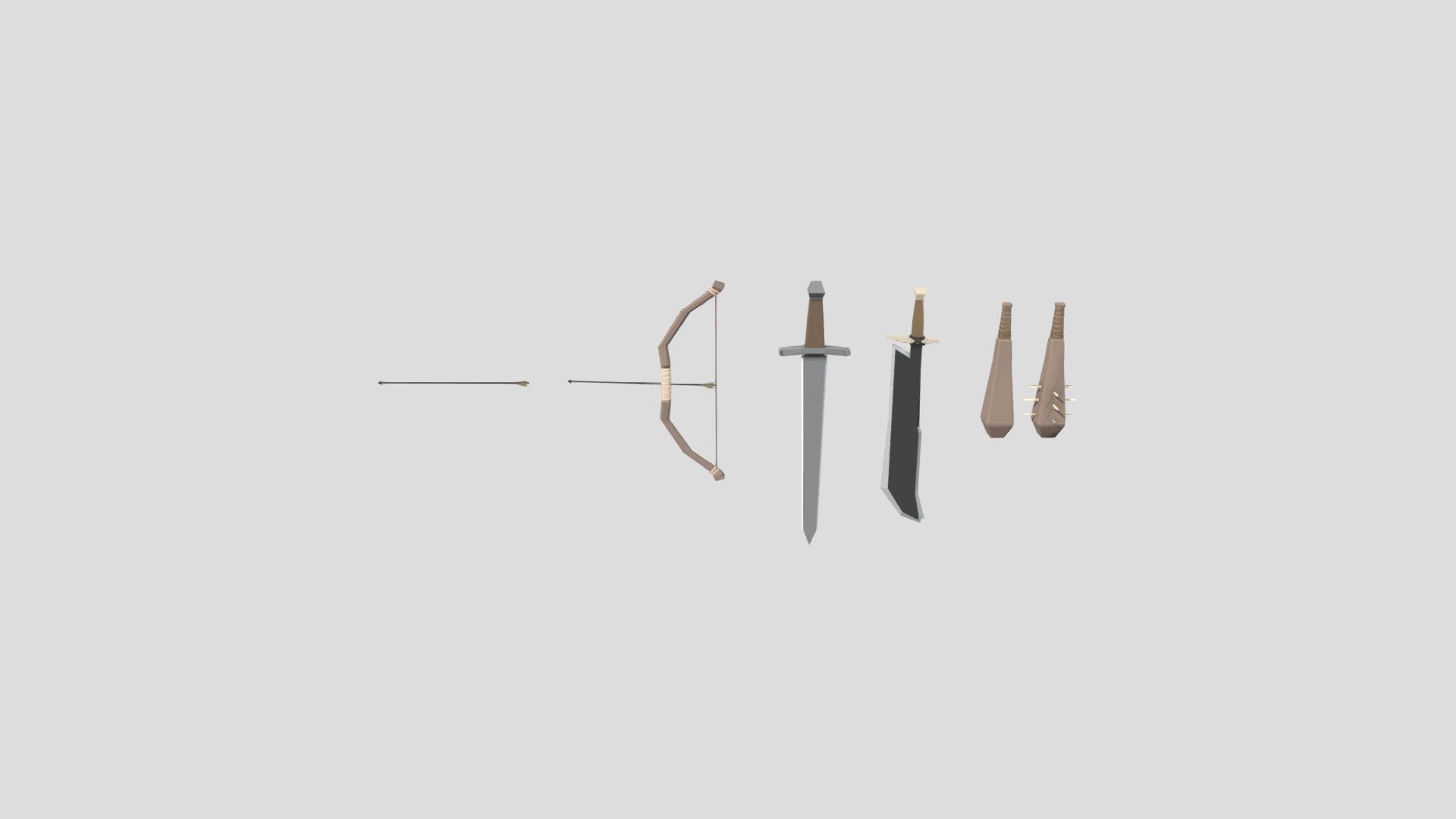 Low-Poly Weapon Pack - Download Free 3D model by Loxaevion [1c64b4b ...