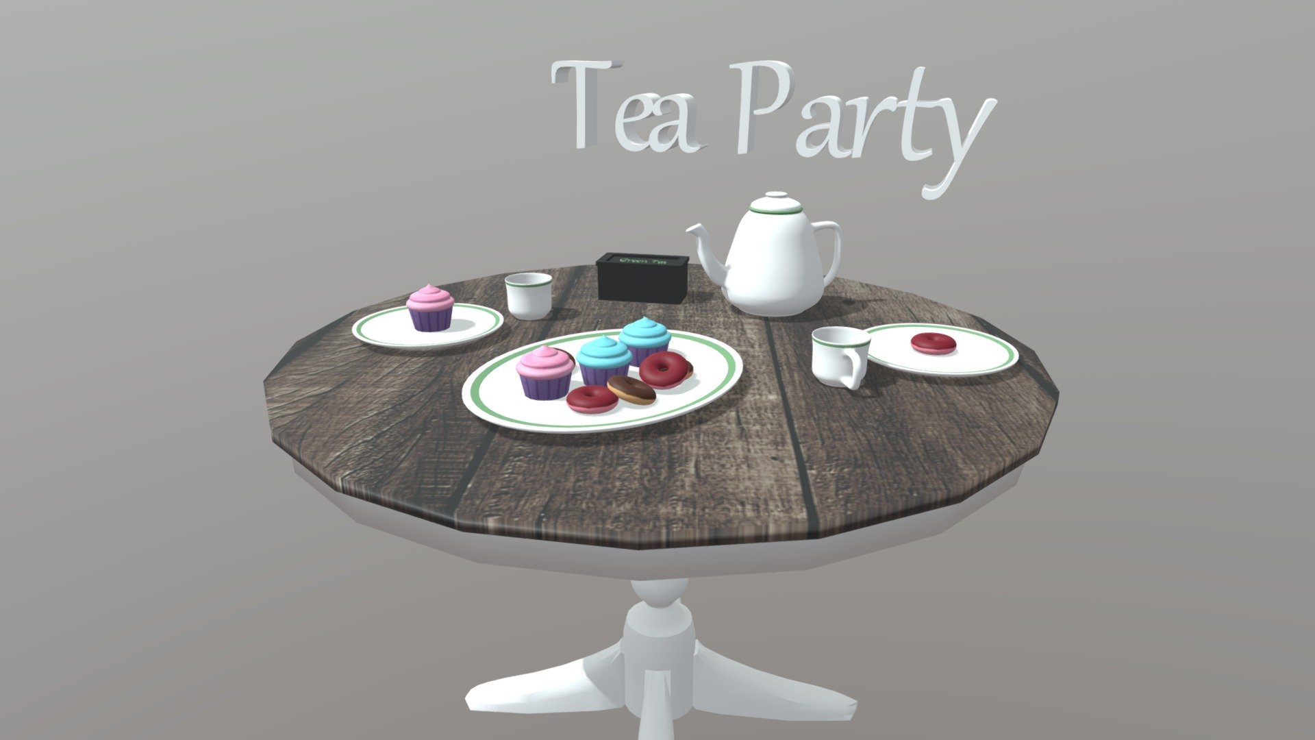 Tea Party - 3D model by somuchberries [1c65a7a] - Sketchfab