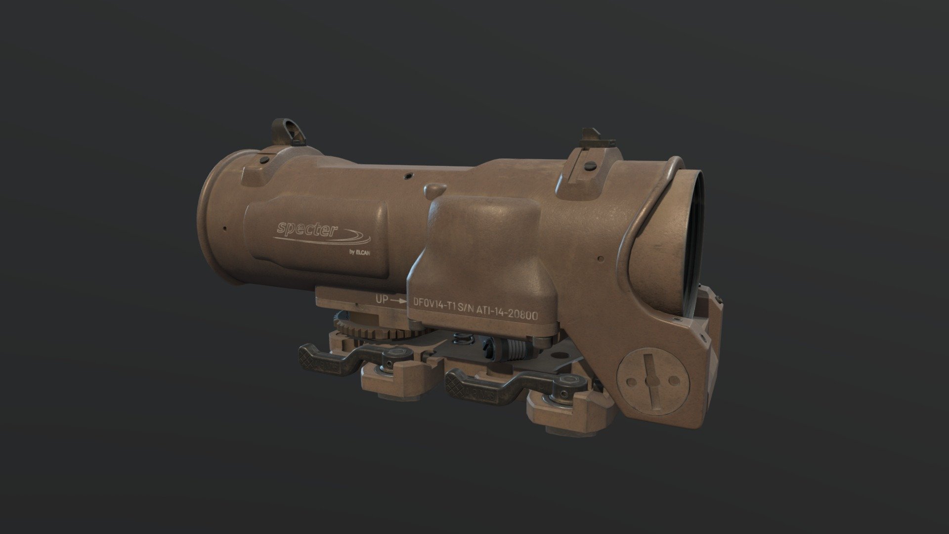 ELCAN Specter 1x/4x scope - Buy Royalty Free 3D model by bobeer ...