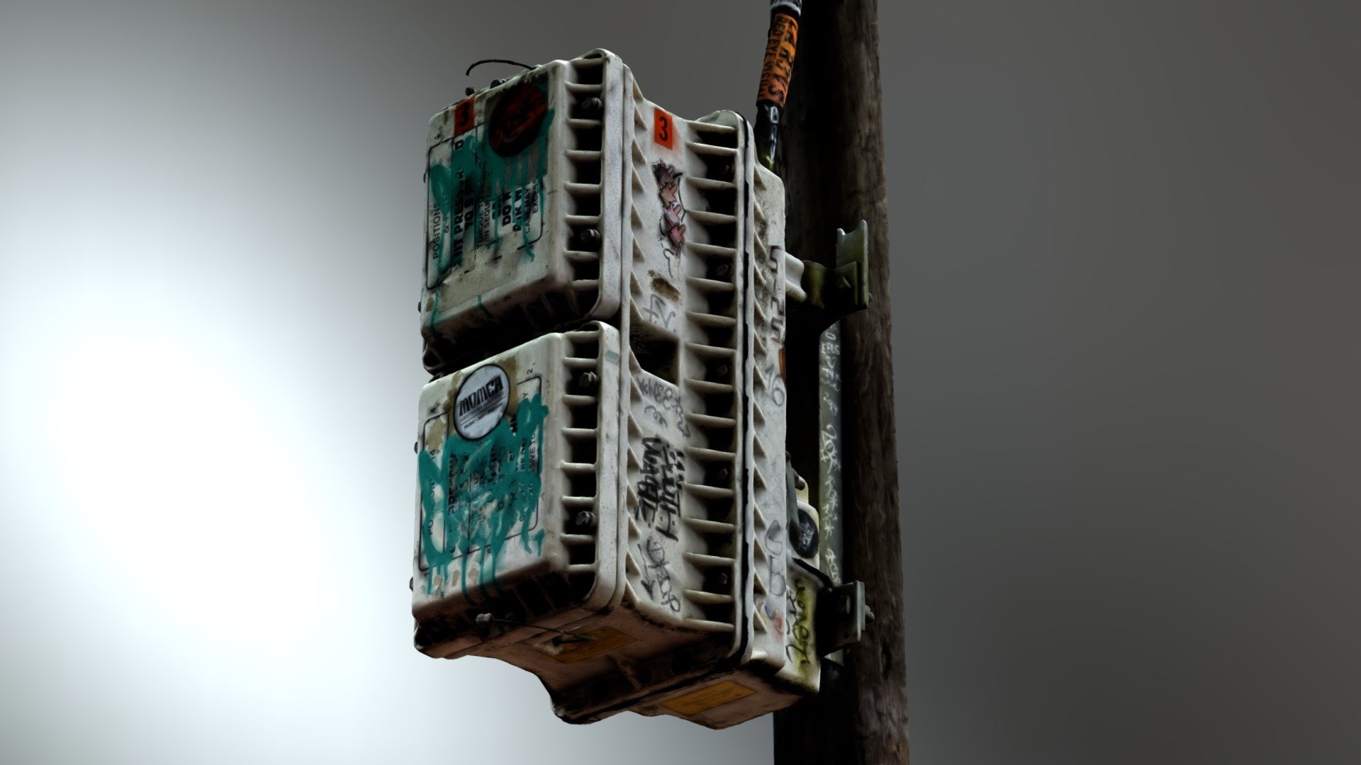 3D Scan of Graffiti-Covered Electrical Box - Buy Royalty Free 3D model ...