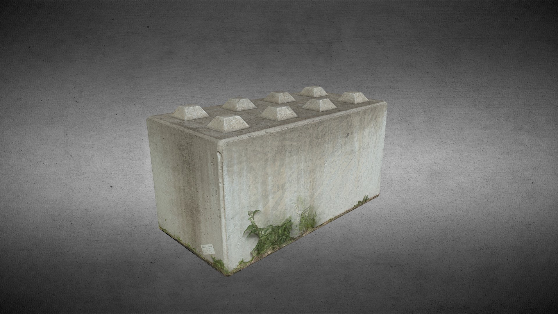 Concrete Road Block - Download Free 3D model by Zygomir.Fabricati.Diem ...
