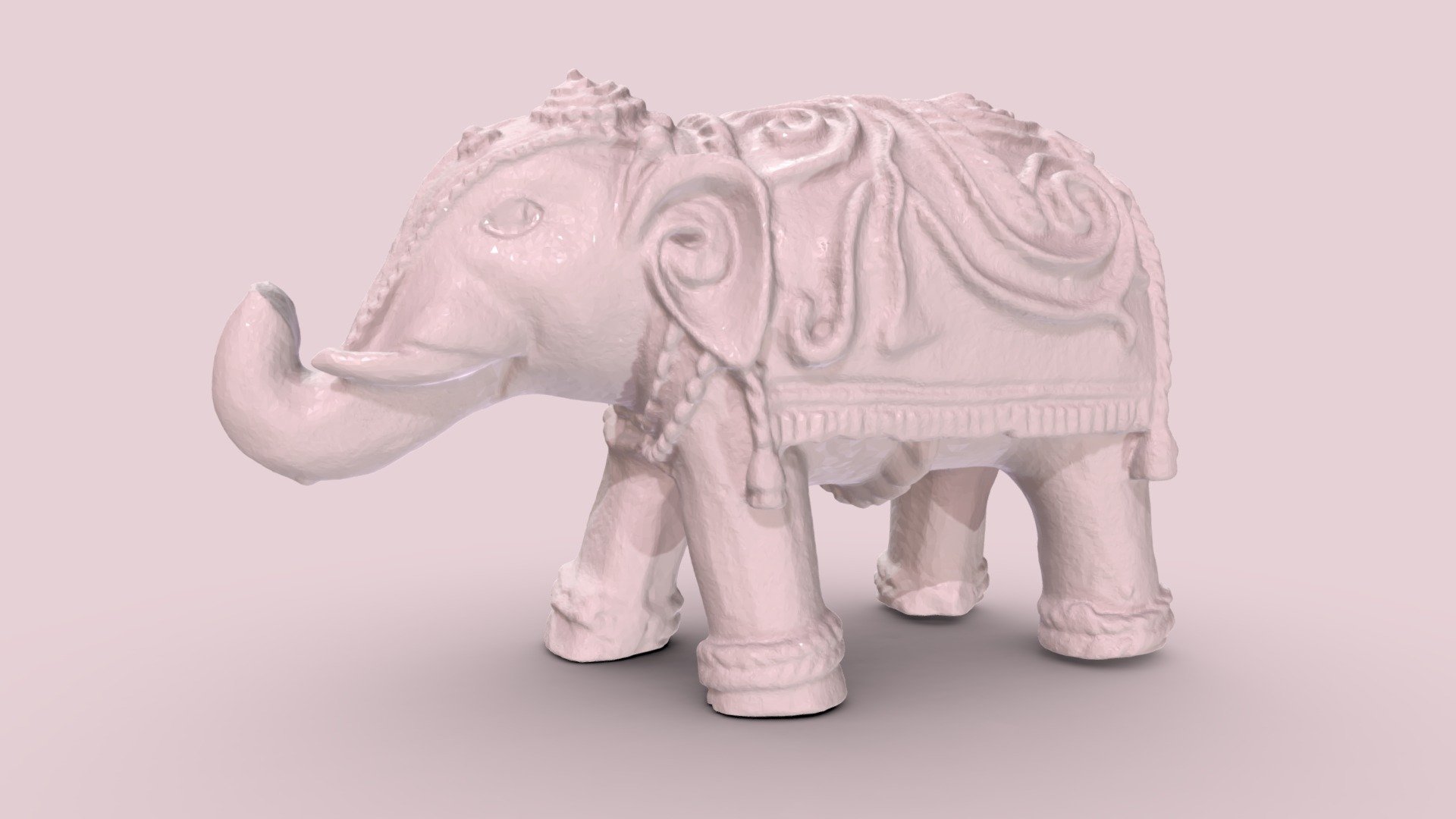 Decorated Indian Elephant (Mid-Poly) - Download Free 3D model by Karl ...