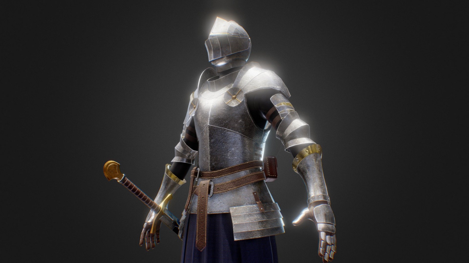 Knight Armor - 3D model by Ahsan.Faraz [1c6e301] - Sketchfab