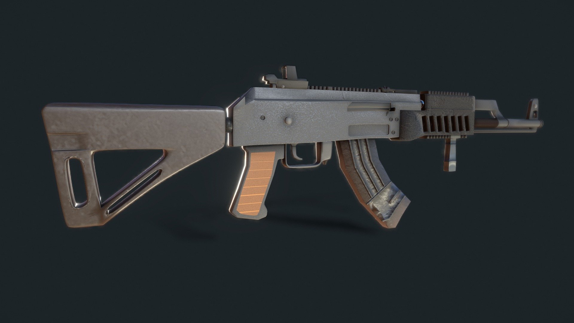 Low Poly Ak47 - 3D model by Adi.Booker [1c6f4a3] - Sketchfab