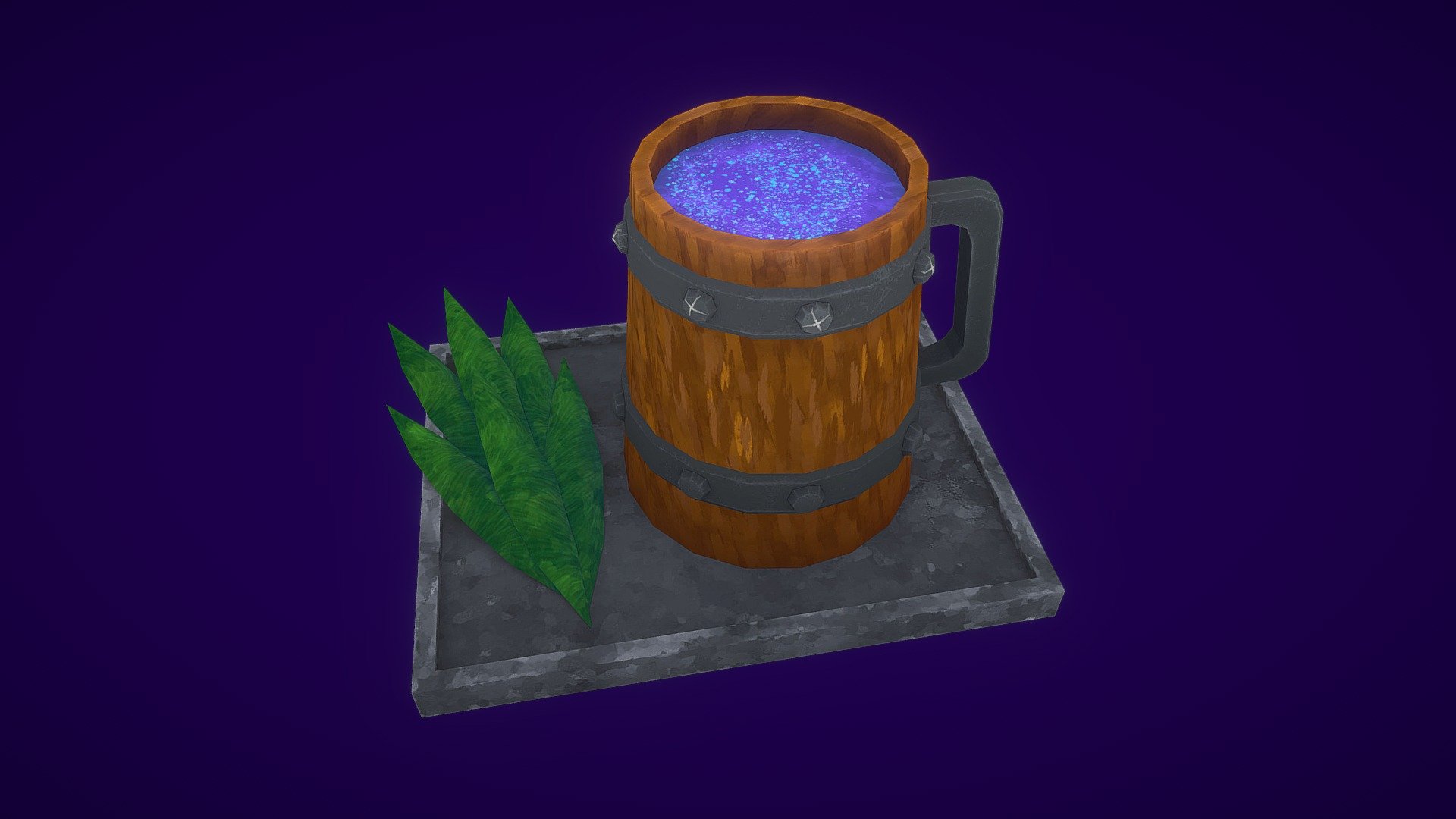 stylized cup - 3D model by oliwiaoliwia [1c75f2d] - Sketchfab