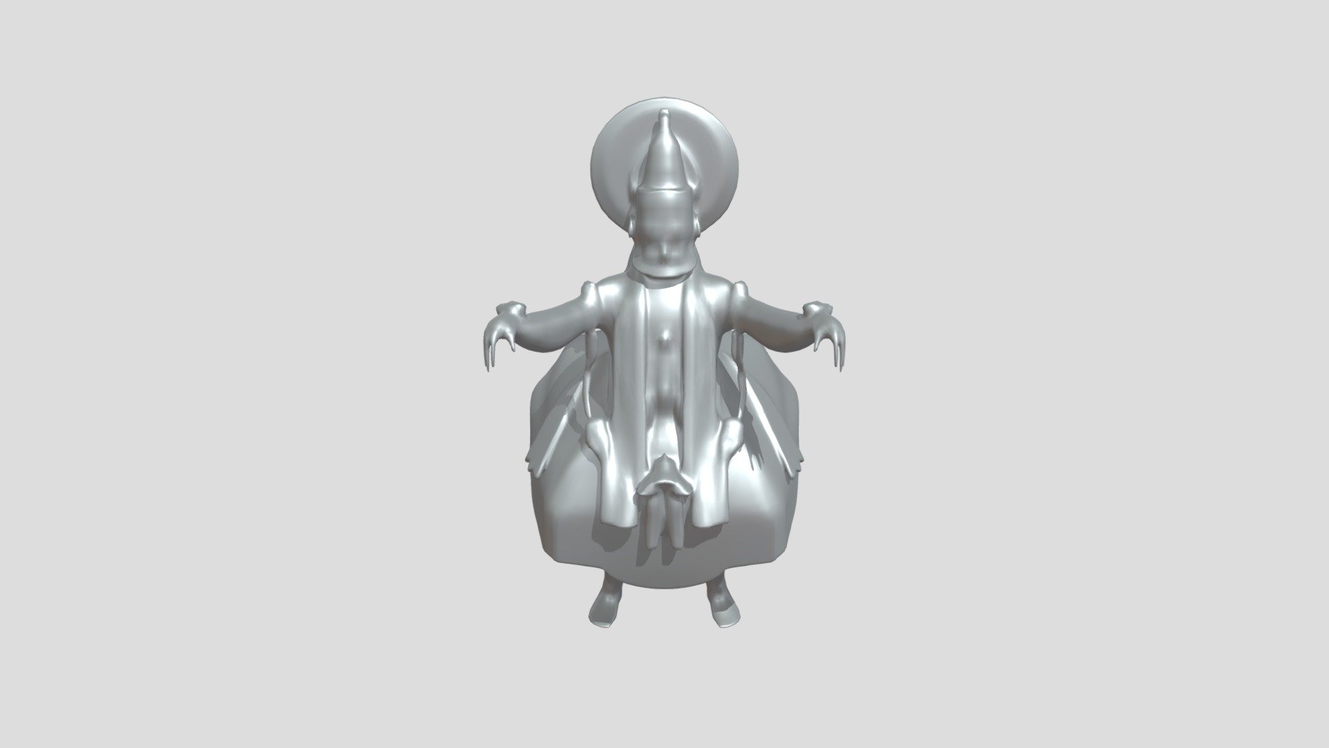 Traditional dancer in colorful costume - 3D model by ...