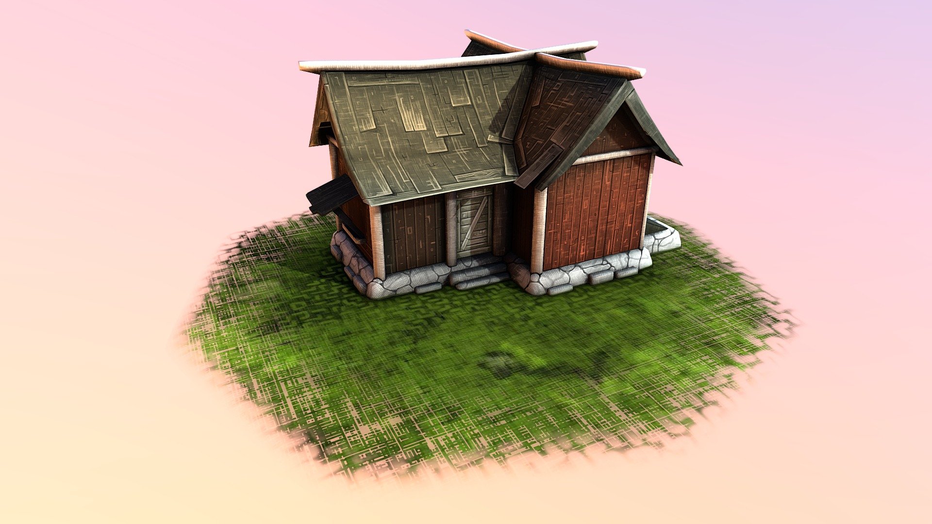 Painted Lowpoly house - Buy Royalty Free 3D model by tamminen [1c7ca4d ...