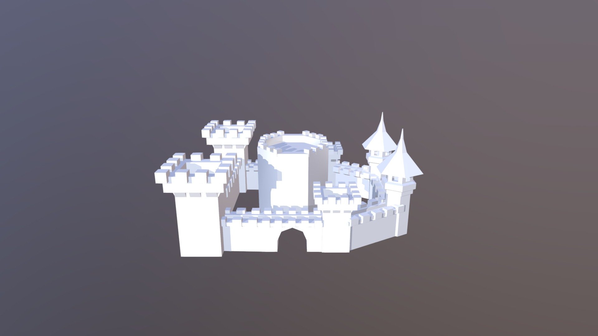 Castle - 3D model by EmilienDeltell [1c7d262] - Sketchfab