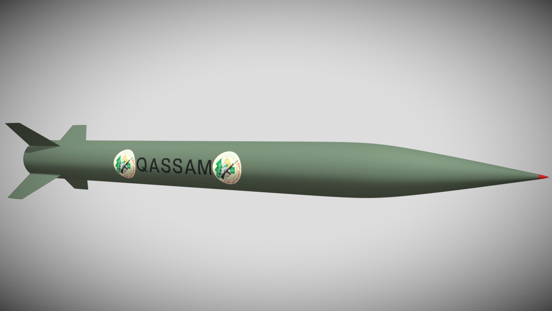 Missile Qassam - Download Free 3D model by yousef.hameed (@yousef ...