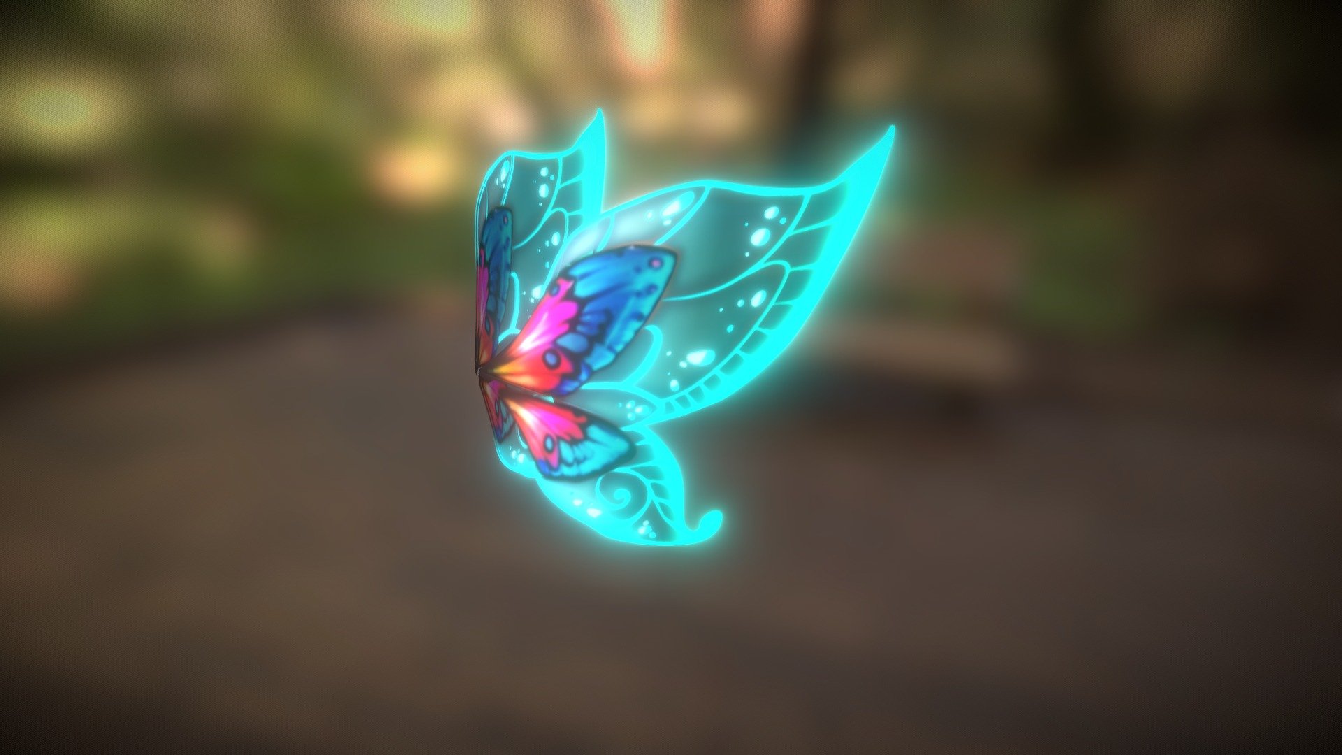 Butterfly Wings - 3D model by Cre-8 (@caodongxuan) [1c80610] - Sketchfab