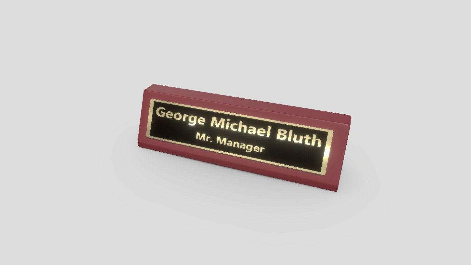 Name Plate - Download Free 3D model by Andrew.Mischenko [1c809c3 ...