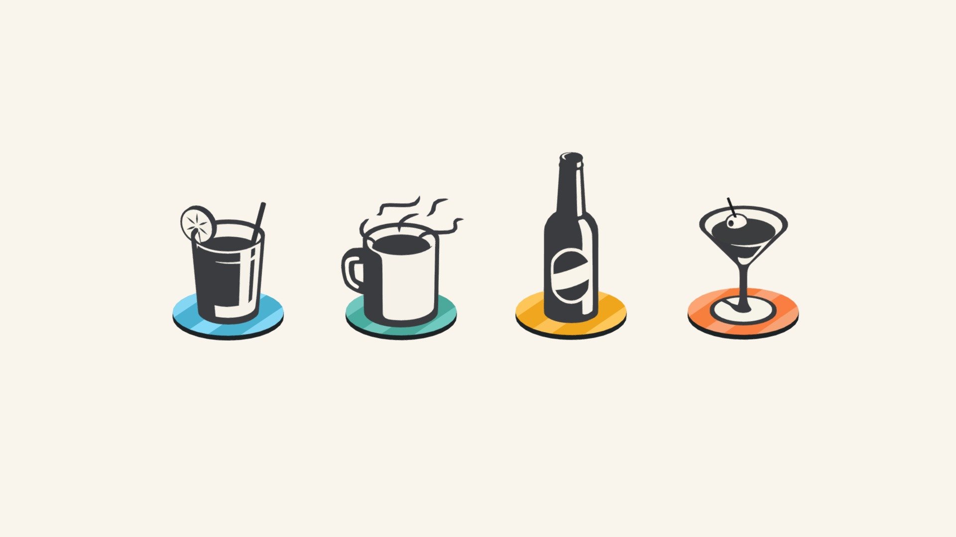 Drinks - 3D model by selenkoyunoglu [1c80b0b] - Sketchfab