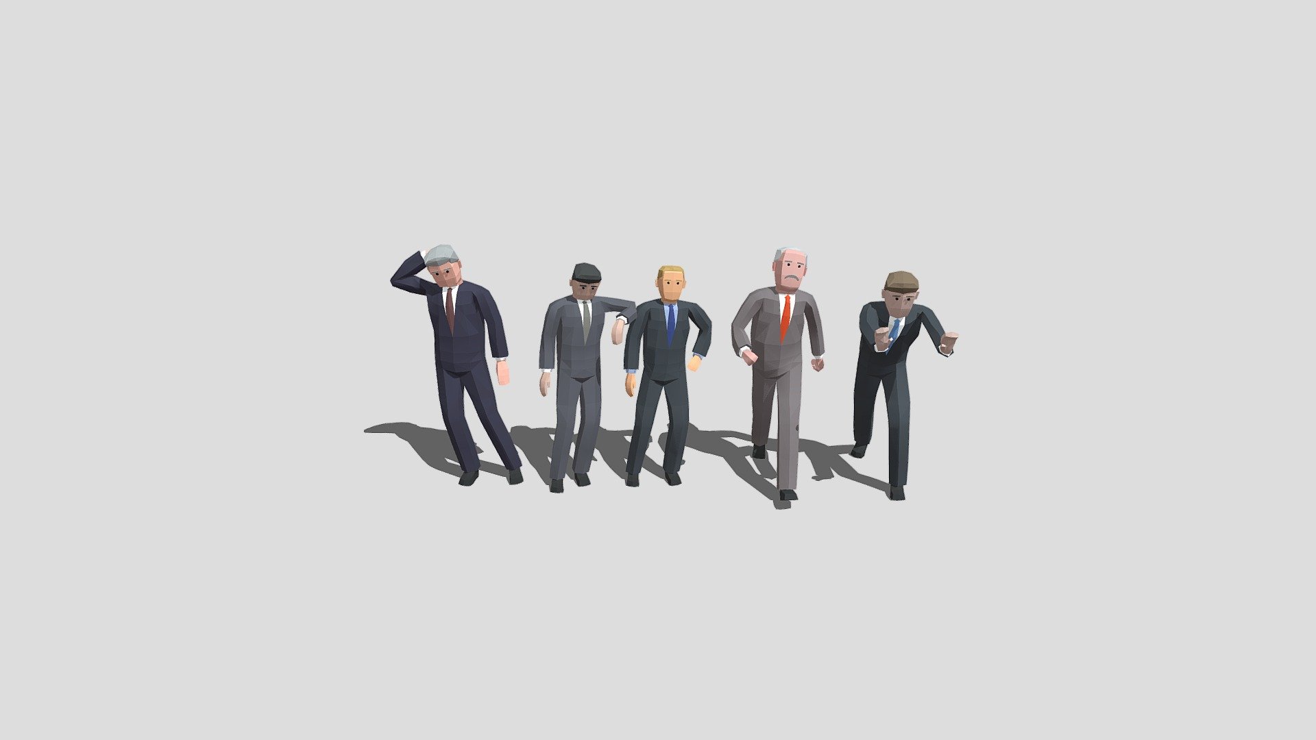 LowPoly Politicians 02 - Buy Royalty Free 3D model by DIlirium [1c80d6d ...