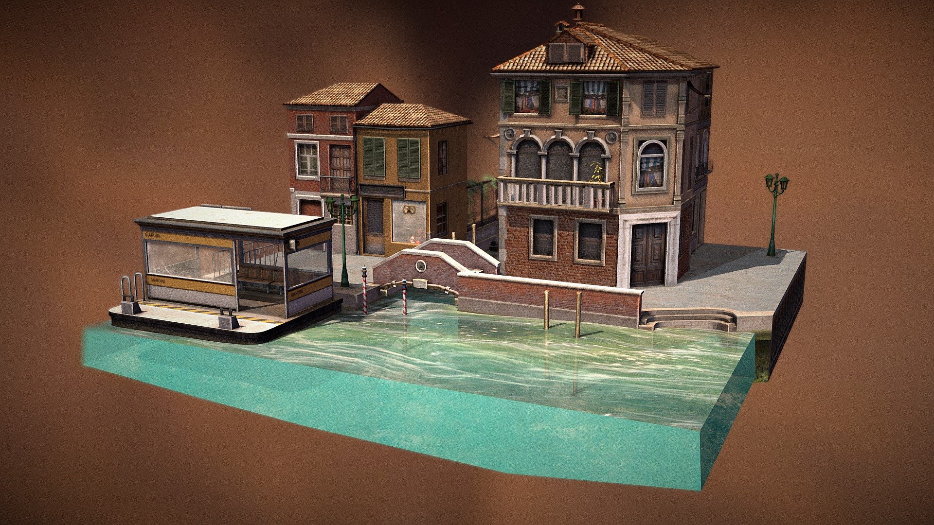Cityscene Venice - 3D model by Astrolog (@Astrolog_) [1c8271d] - Sketchfab
