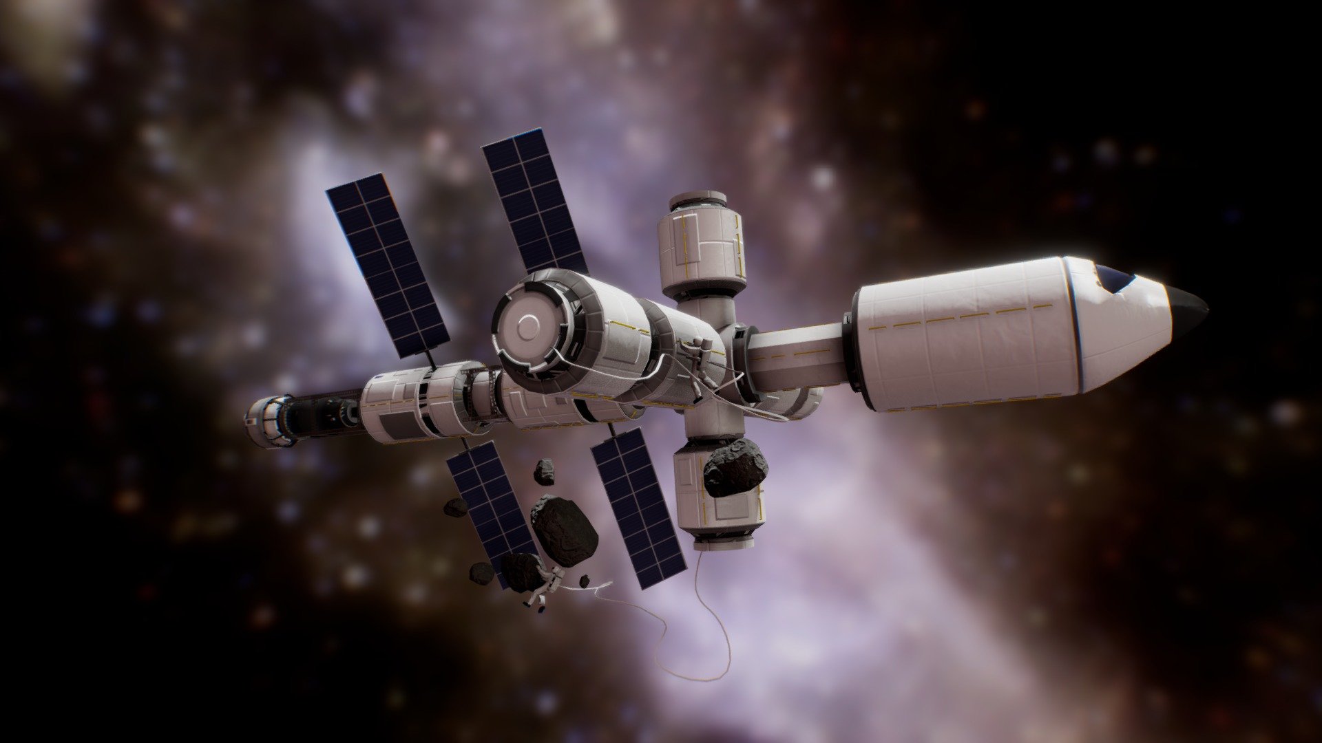 Explorative Space Craft - Download Free 3D model by Mitch Lewis ...