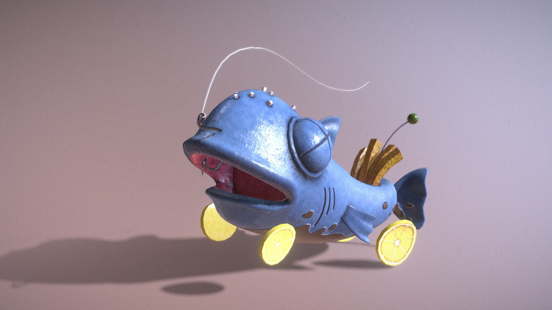Fish Car - 3D model by Scott Milne (@Scootface) [1c840e9] - Sketchfab