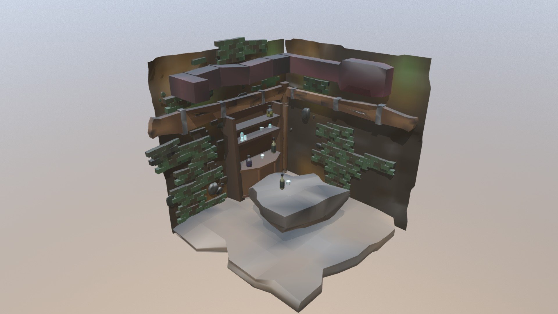 Interior Rustic Design Concept - 3D model by chrissc997 [1c87068 ...