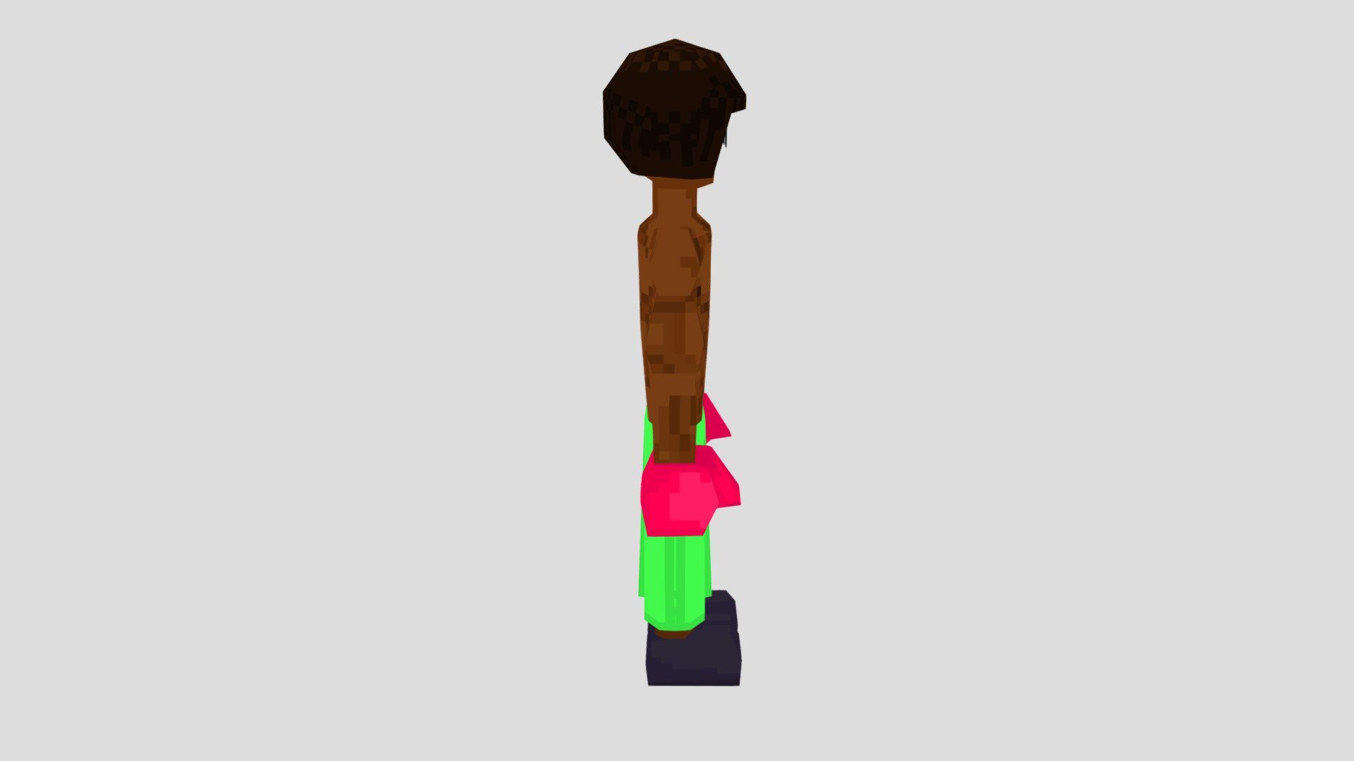 Muscle Comedy Man Low Poly Comic Pixel Texture - 3D model by HillBread ...