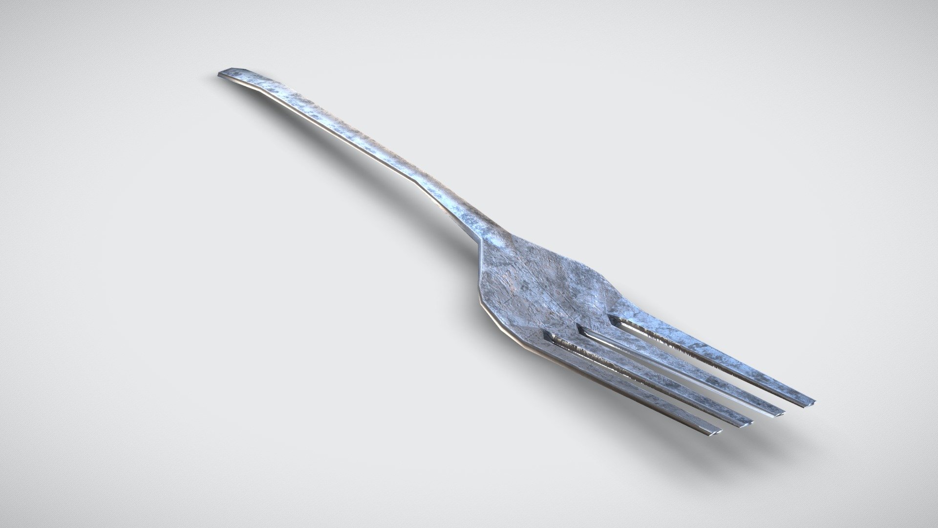 Ultra low poly old rusty fork - Download Free 3D model by Orpind ...