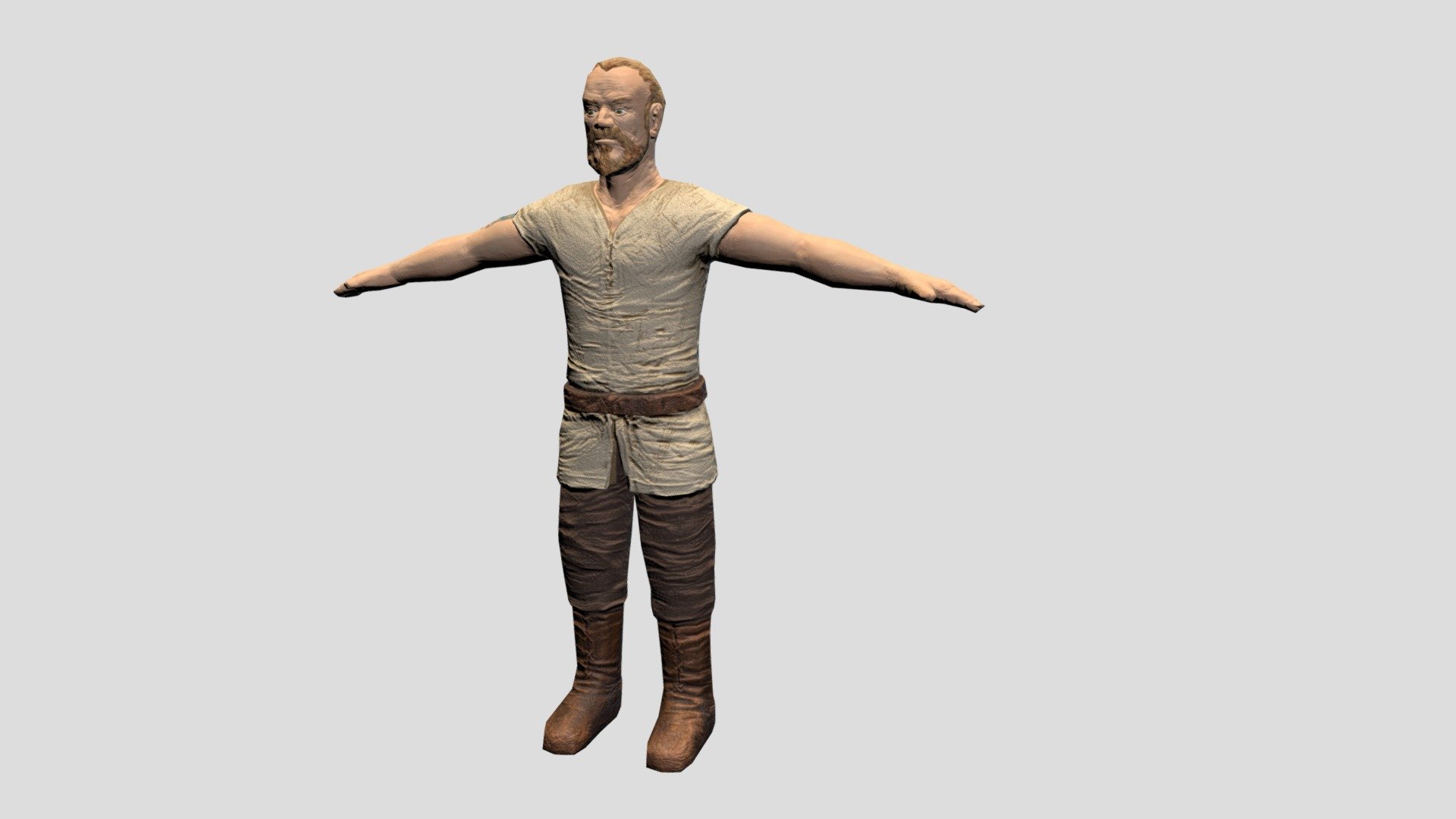 Medieval Peasant - 3D model by shephard [1c8bed2] - Sketchfab