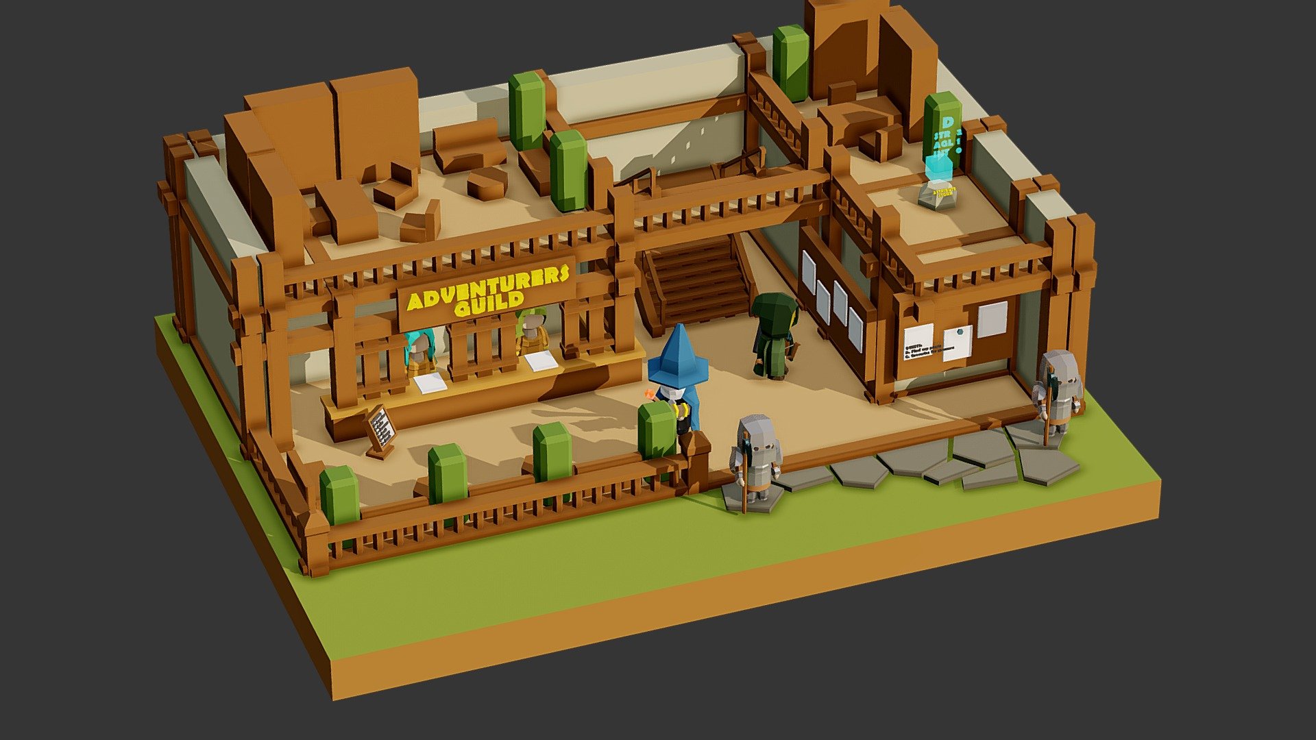 Adventurers Guild (Fantasy) - 3D model by Konstantin (@burunduk ...