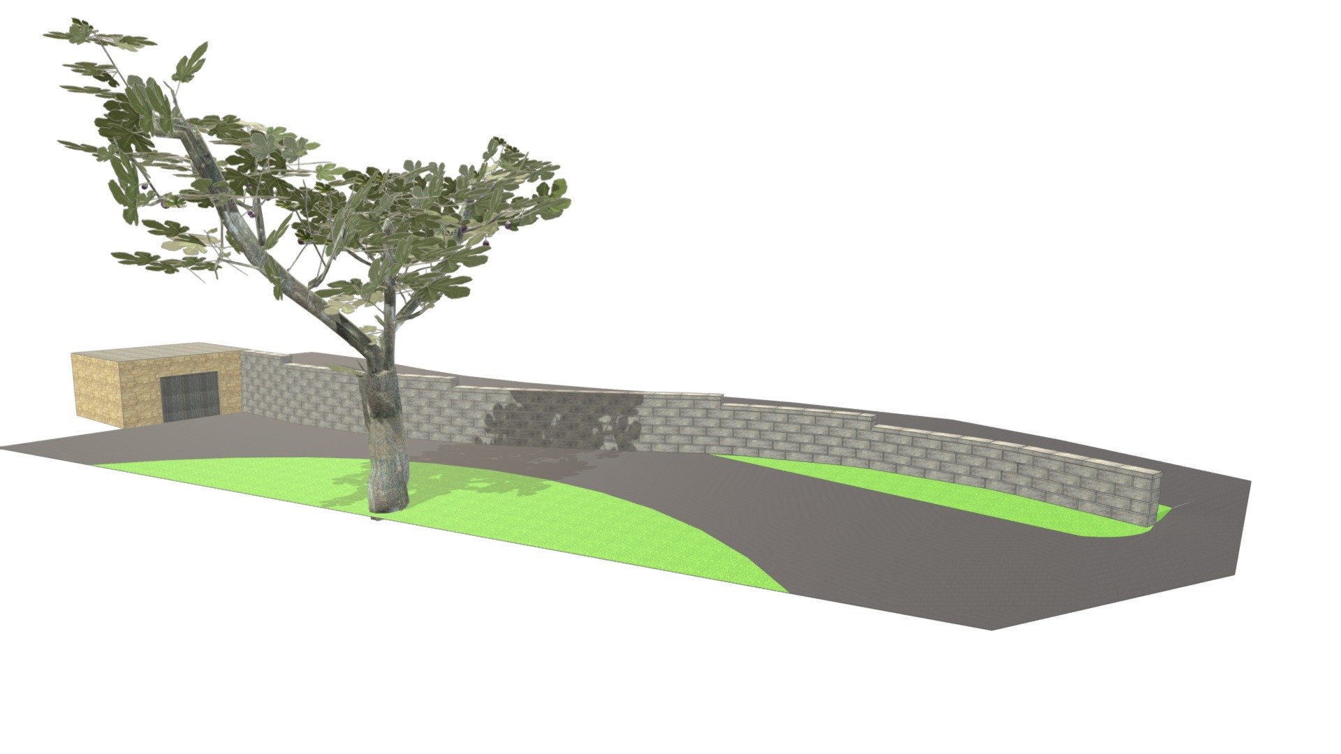 Taylor Residence Retaining Wall - 3D model by ReCon Retaining Walls ...