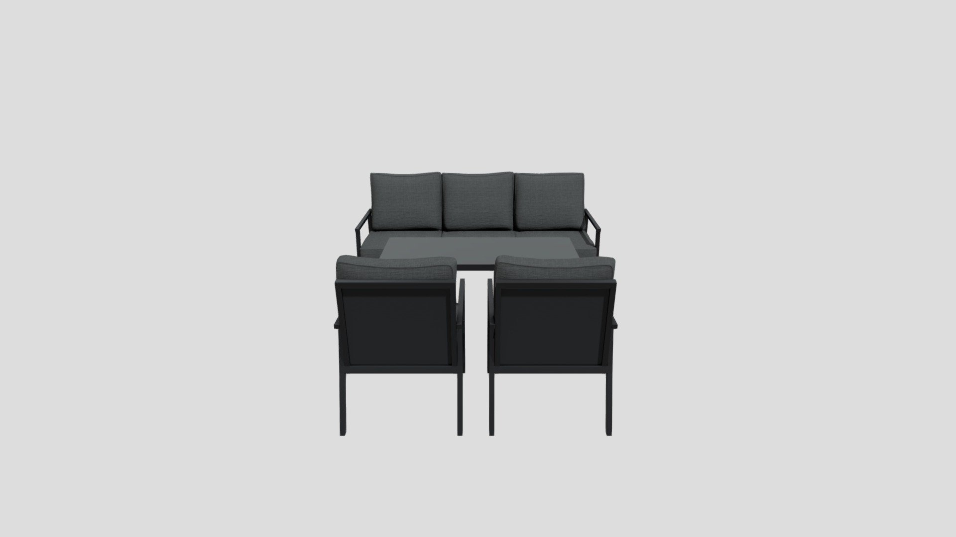 Rana 3-seater set - Buy Royalty Free 3D model by 3DImaginationHub ...