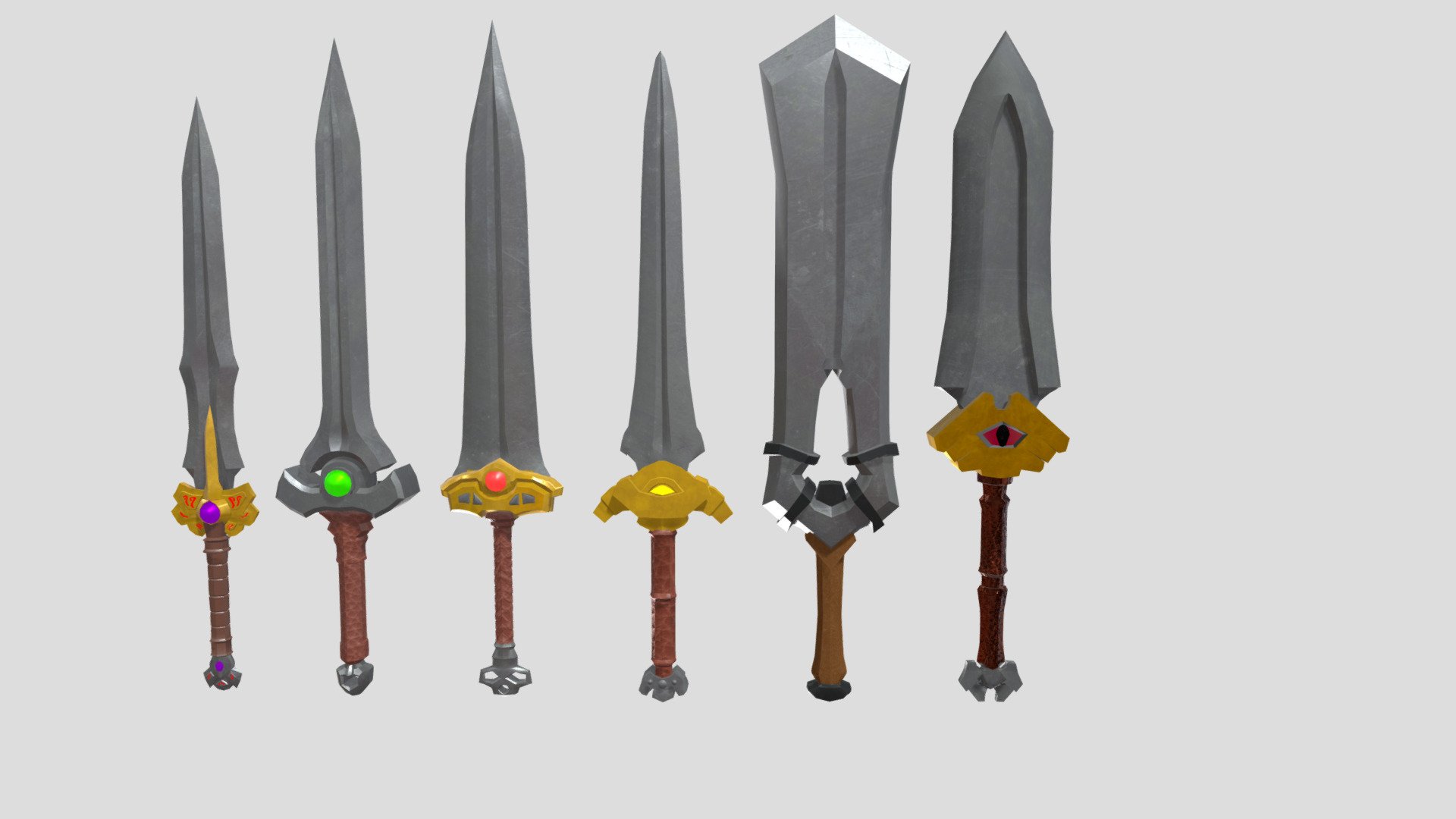swords - Download Free 3D model by z.baroti [1c90e28] - Sketchfab
