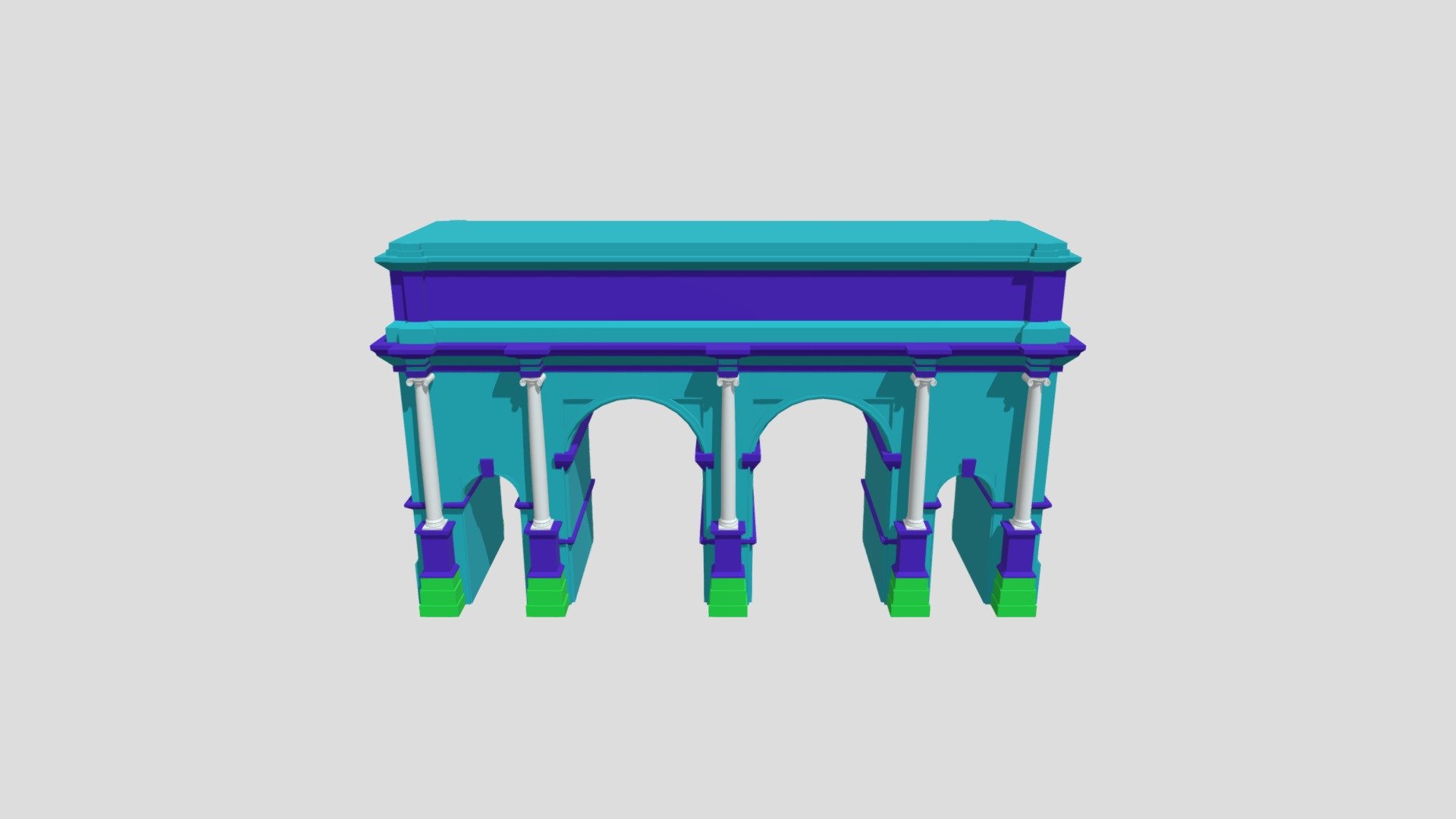 concept roman building - 3D model by mohamedhussien [1c95267] - Sketchfab