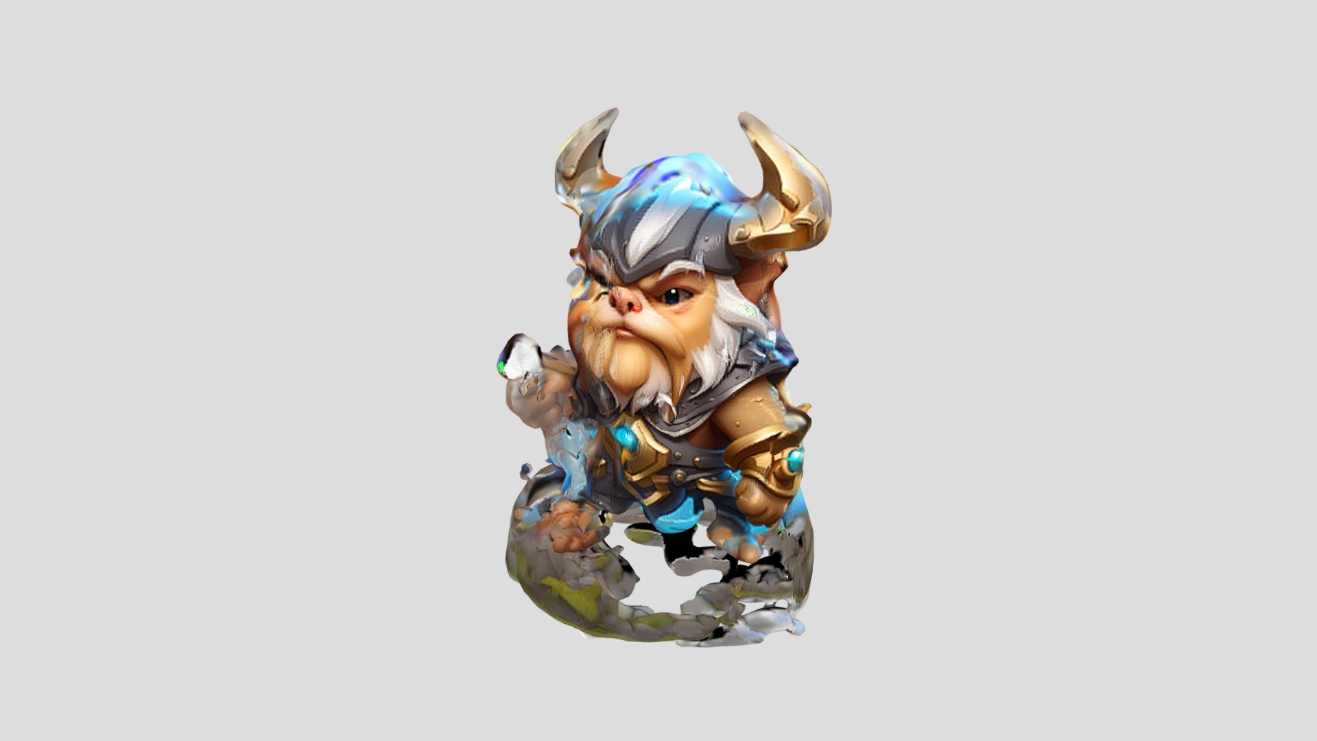 Viking figurine on a rock A small viking figu - Download Free 3D model ...