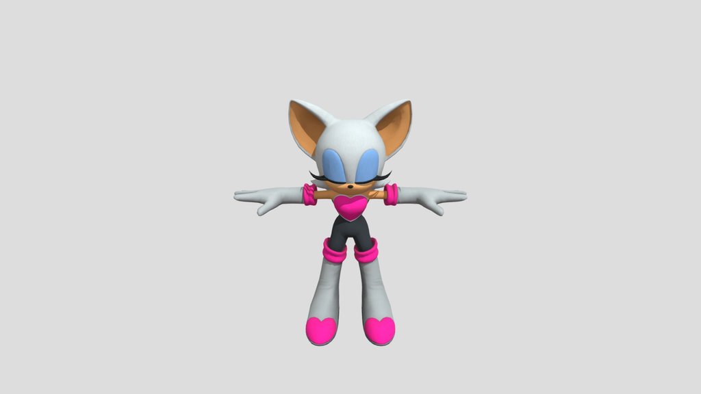 Rouge Rigged - A 3D model collection by BillCipherIsControllingMe ...