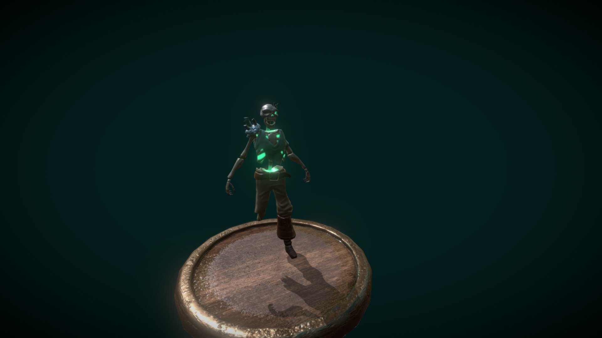 Undead skeleton pirate - 3D model by VascoAmorimdeLemos [1c99e4b ...