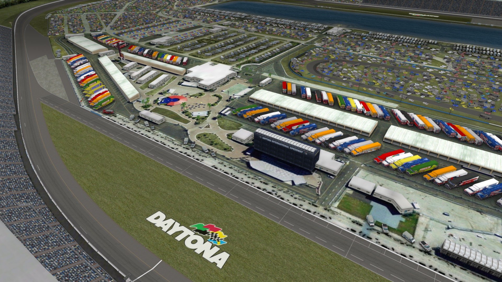 Daytona Speedway - Game Ready - Buy Royalty Free 3D model by Lugnut Studio (@3DRennstrecken ...