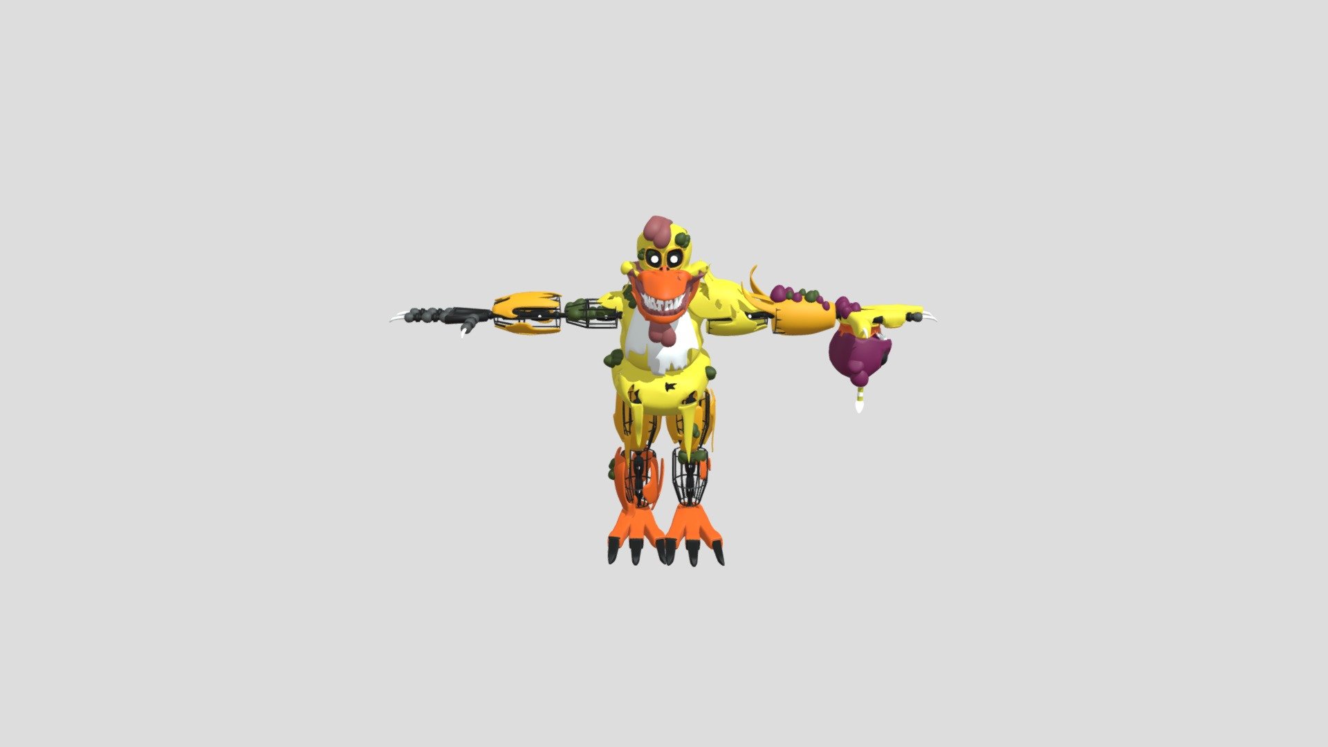 Twisted Chica - Download Free 3D model by dwall8611 [1c9ee50] - Sketchfab