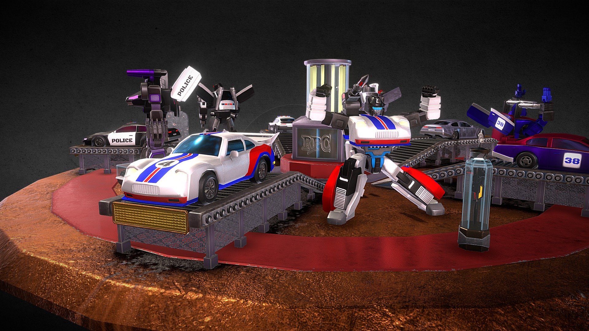 Transformers CarBot_Showroom - 3D model by RedPanther [1ca020e] - Sketchfab