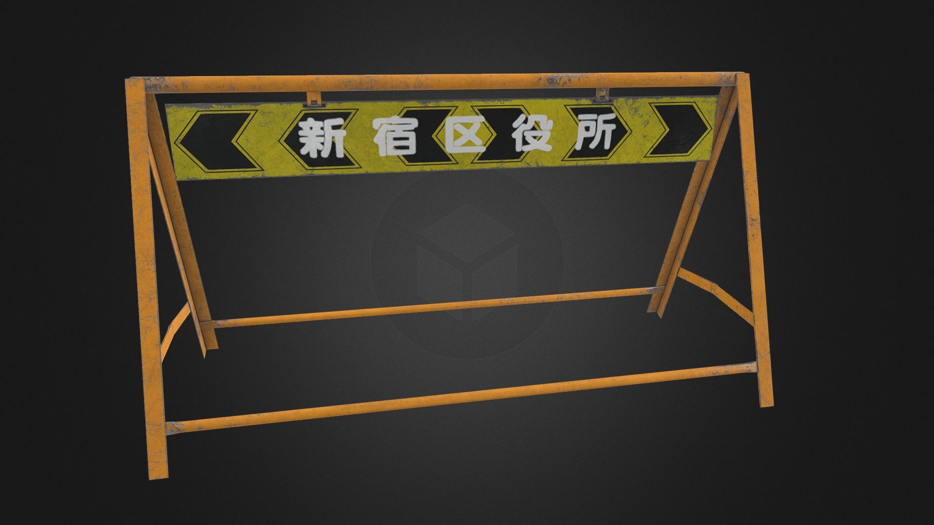Japanese Street Metal Barrier - Buy Royalty Free 3D model by attben ...
