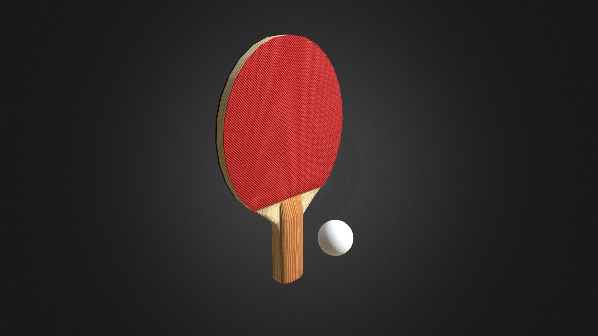 Table Tennis Racket and Ball - Buy Royalty Free 3D model by cgaxis ...