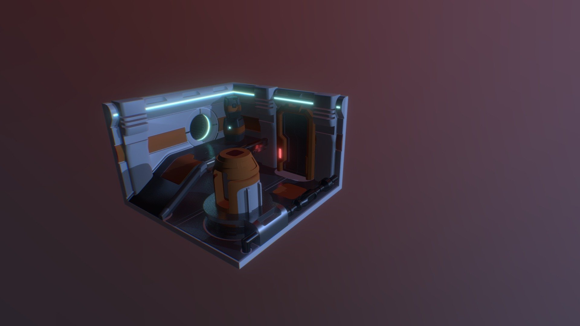 Sci-Fi Corridor - 3D model by Merehuman [1ca7e73] - Sketchfab