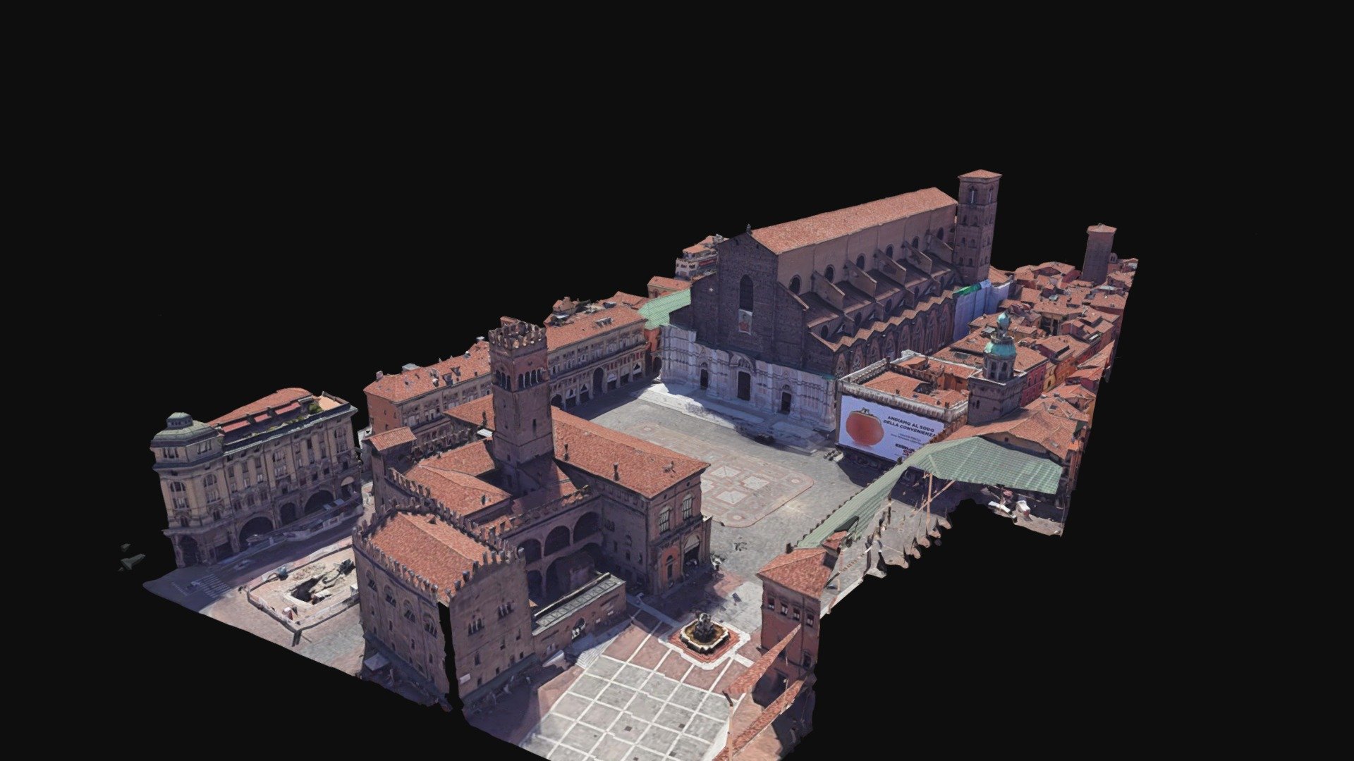 Piazza Maggiore Bologna - Buy Royalty Free 3D model by حسان علية ...